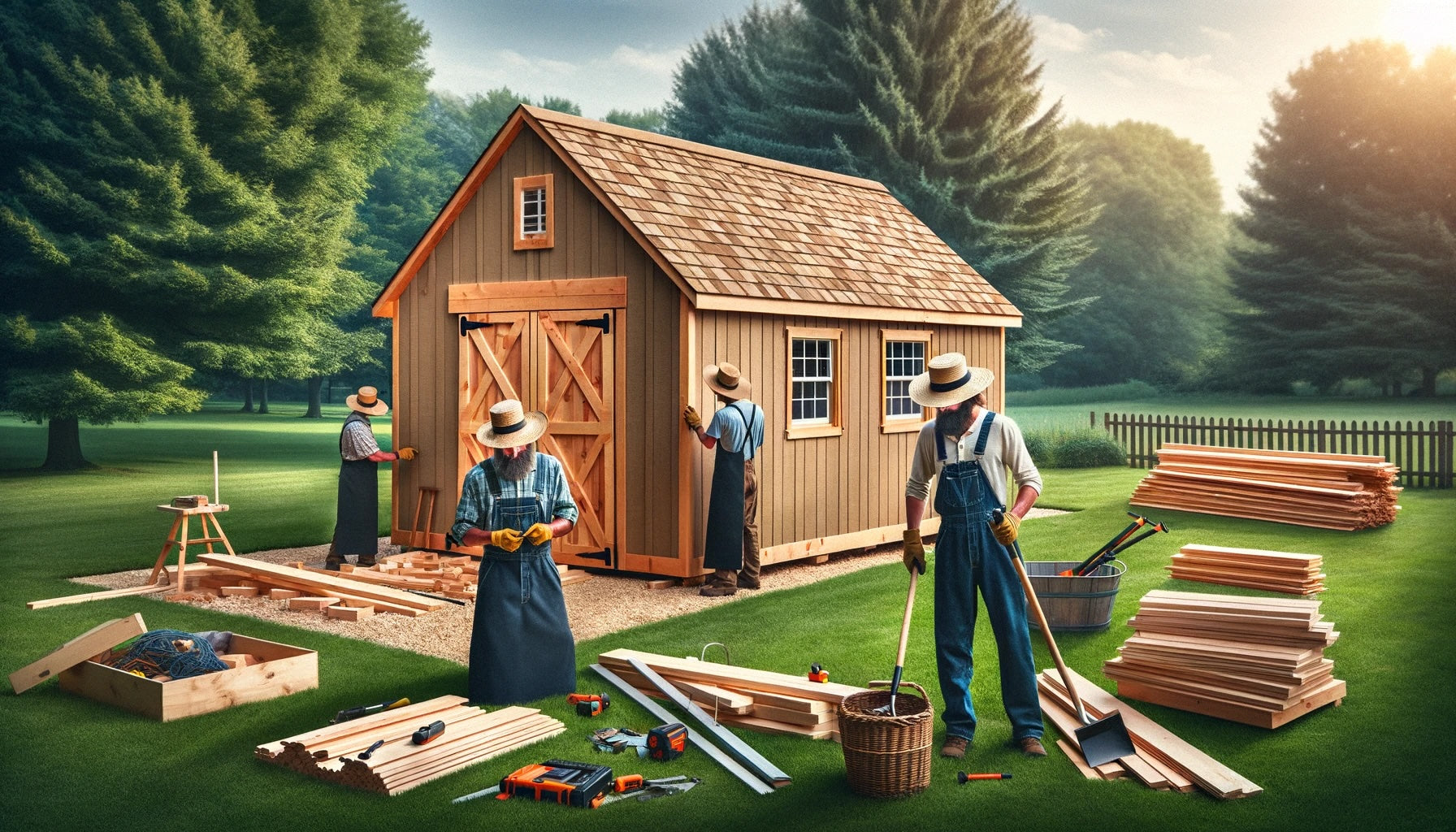 On-Site Building Service for Your Convenience – CedarRockBarns