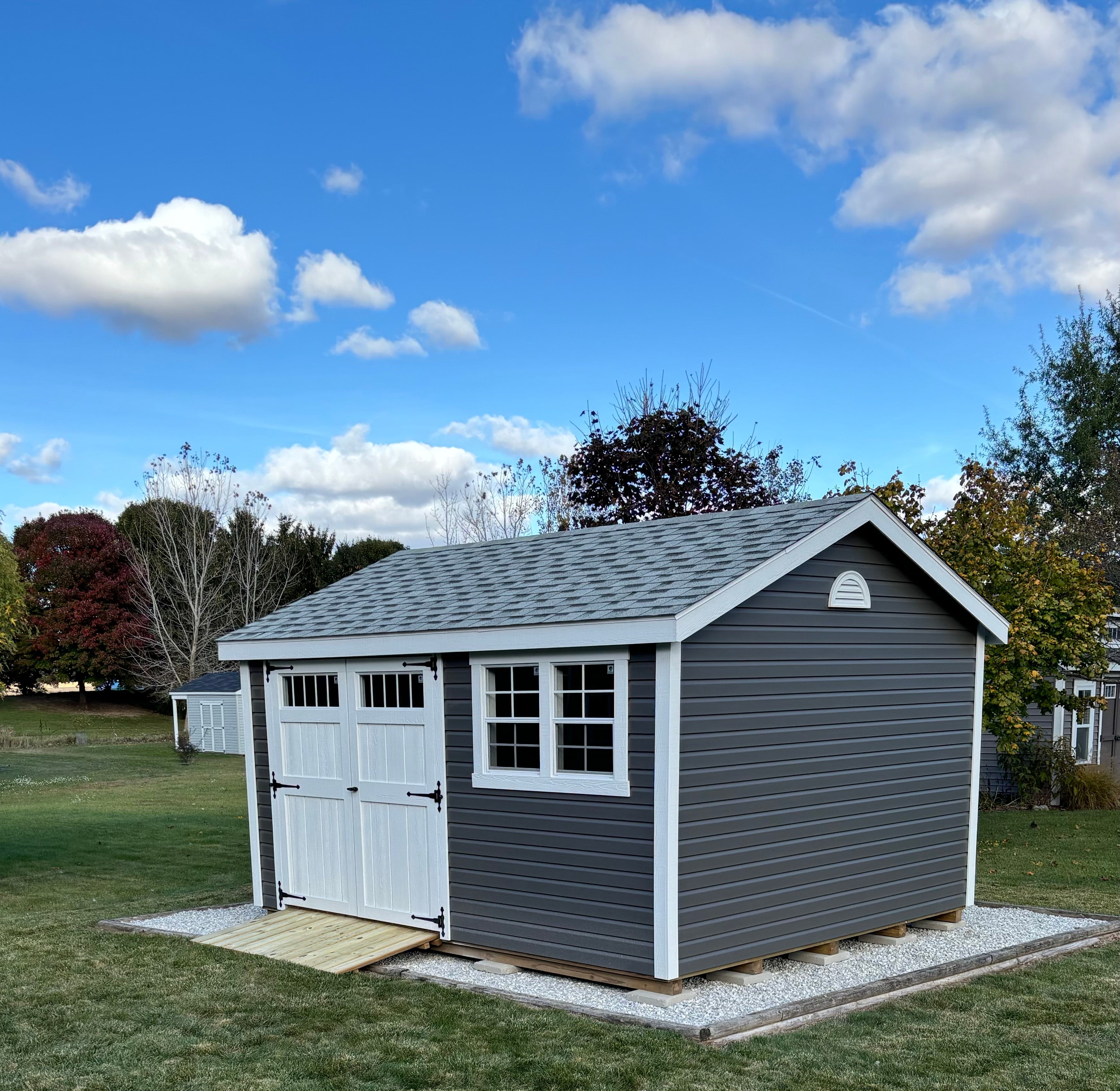 12x14 Vinyl Deluxe Cottage Workshop to Zeeland, MI – CedarRockBarns