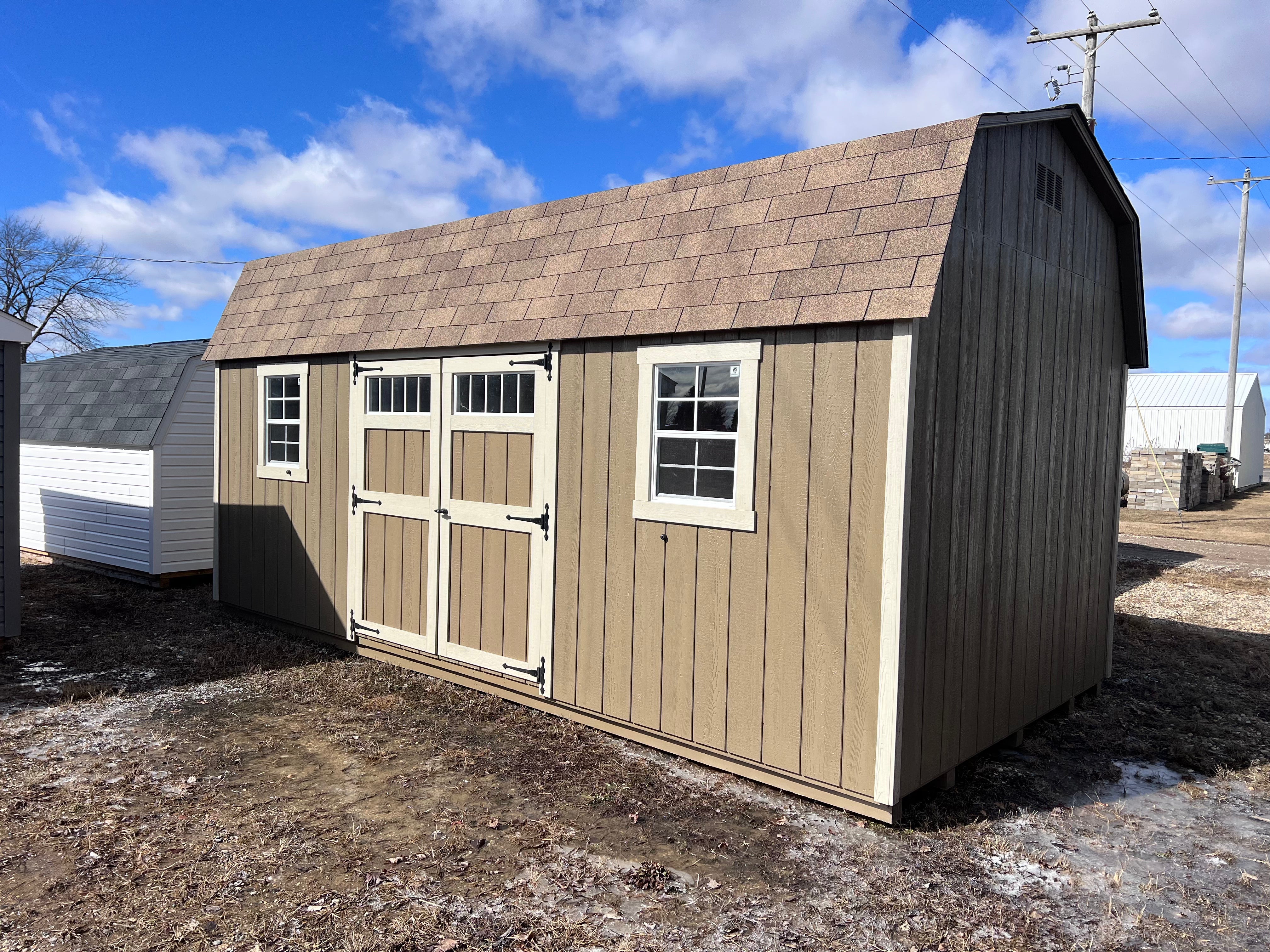 10x20 Painted Dutch Barn - QP153 - Ionia Lot - Cedar Rock Barns ...