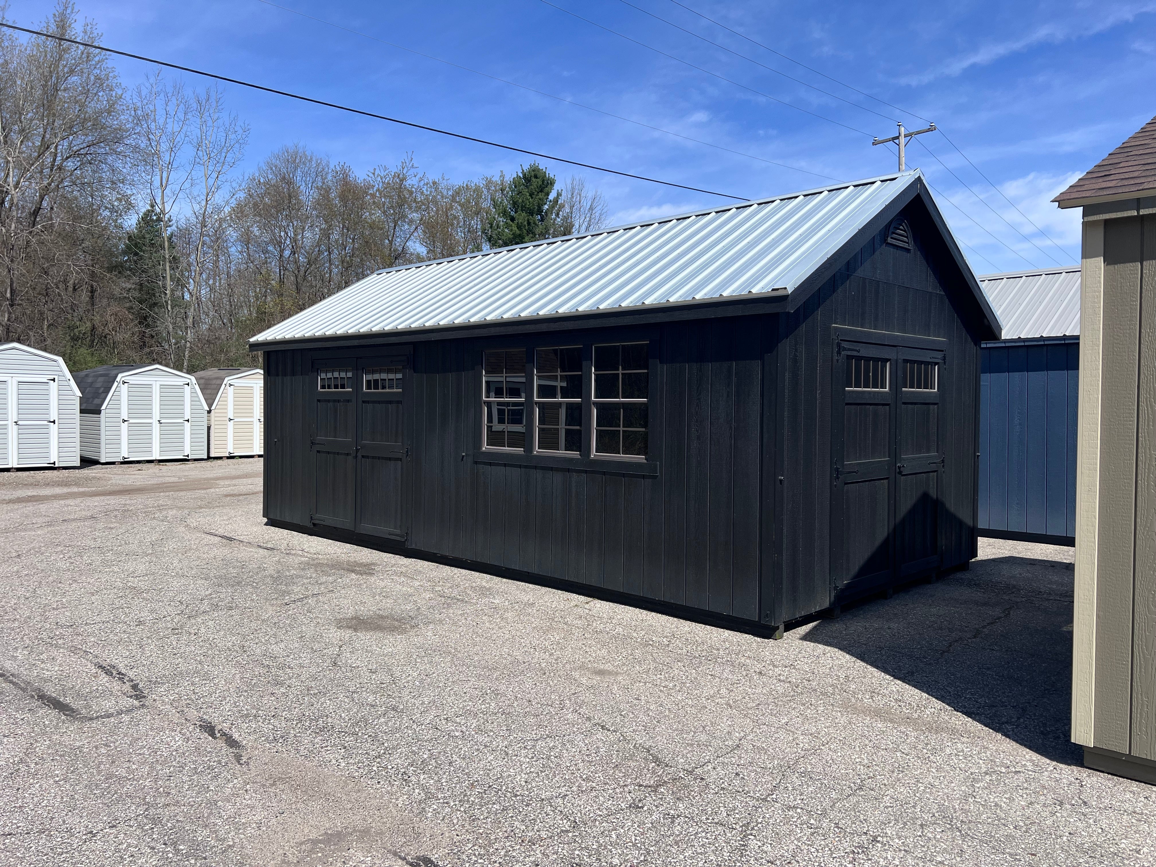 12x24 Painted Deluxe Cape Cod - Rental Return - Cedar Springs Lot - Ce ...